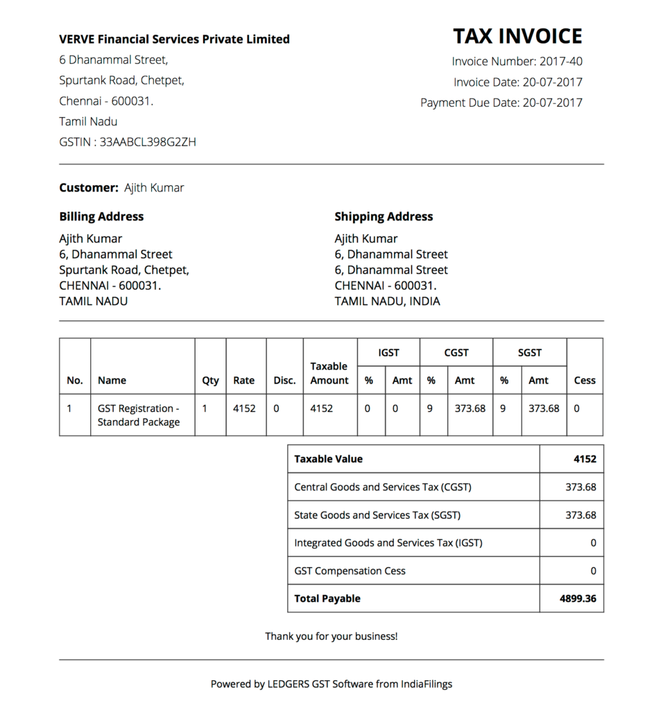 Gst Tax Invoice Template Invoice Template Invoice Layout Invoice Format 