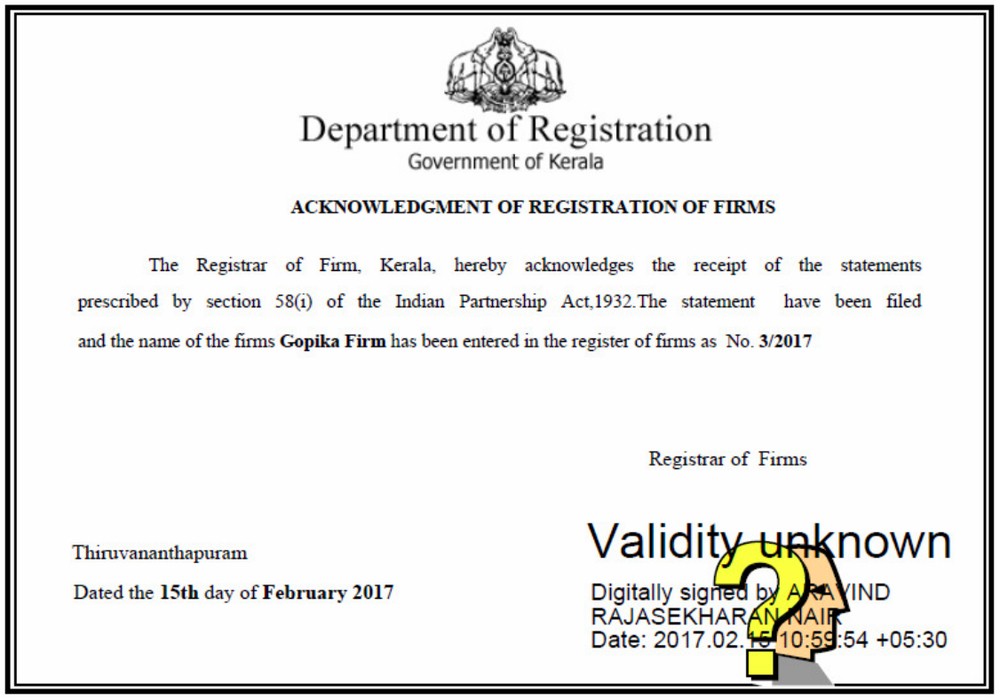 EGROOPS - Partnership Firm Registration in Kerala - IndiaFilings