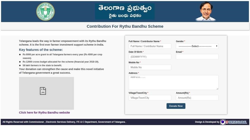 Rythu Bandhu Scheme for Telangana Farmers