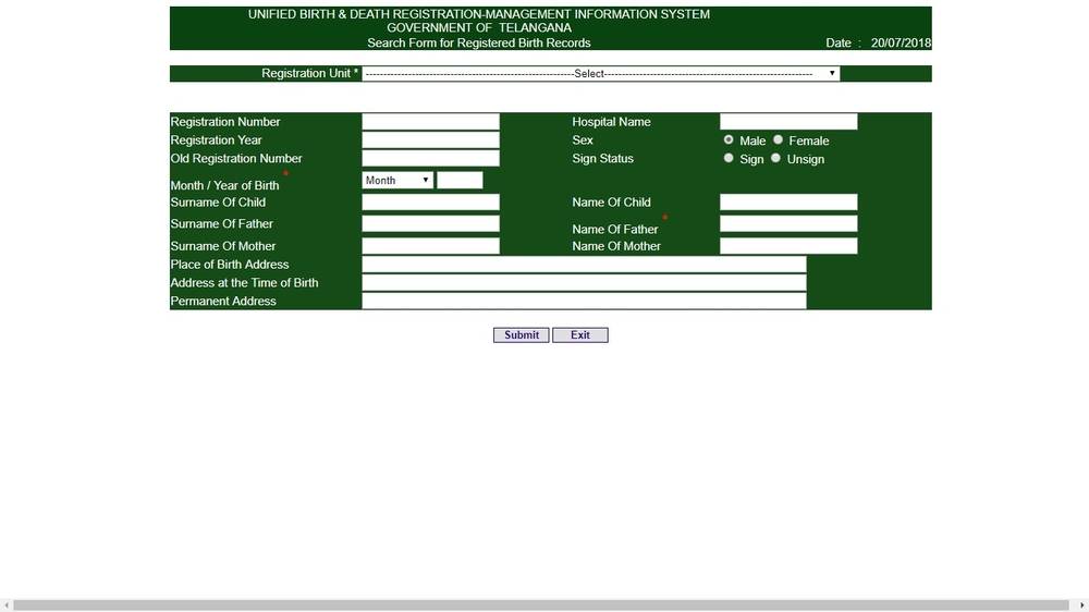 Apply Online for Telangana Birth Certificate - IndiaFilings