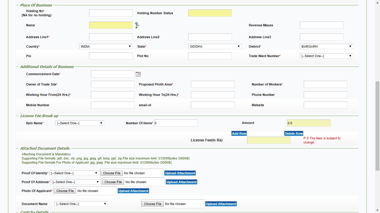 Odisha Trade License - Online Application Procedure - IndiaFilings