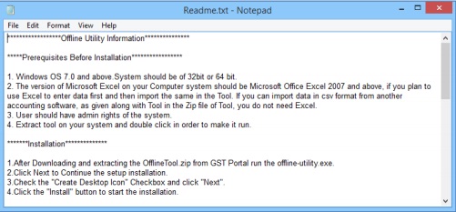GST Returns Offline Tool Installation Procedure - IndiaFilings