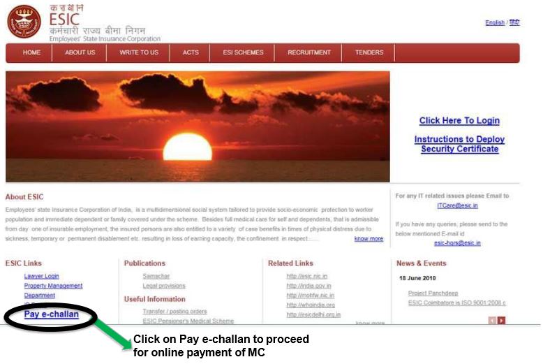 ESIC Online Payment - Know how to do it online in simple steps - IndiaFilings