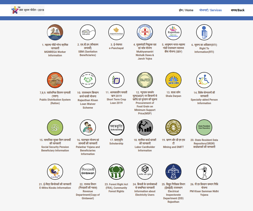 Jan Soochna Portal (JSP) - IndiaFilings